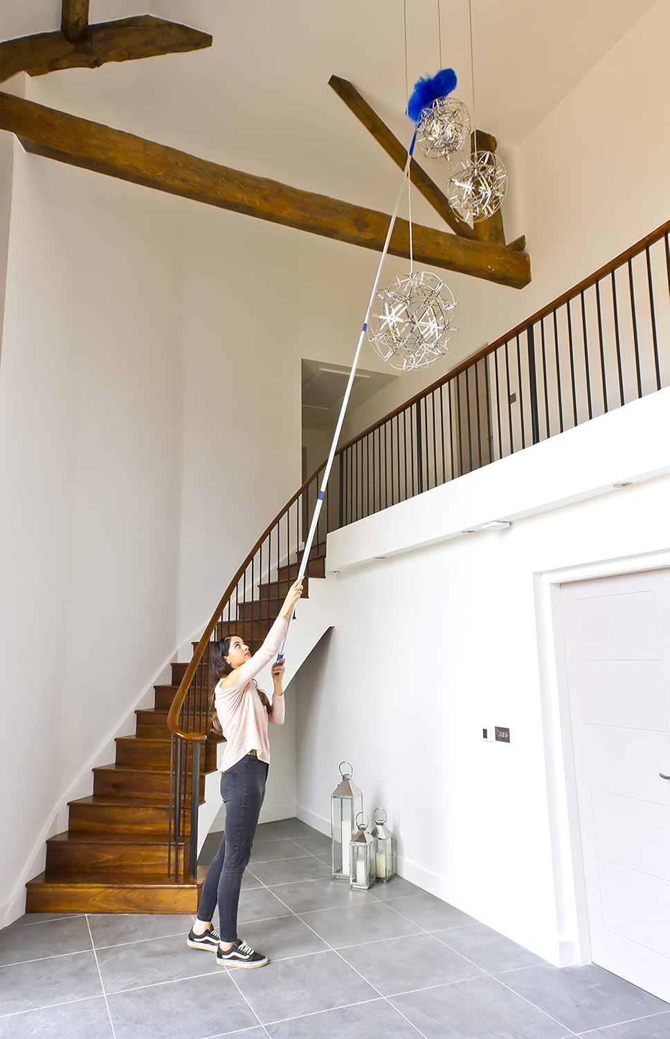 WinHux® 3.5 Metre (137″) Extra Long Reach Extendable Feather and ...