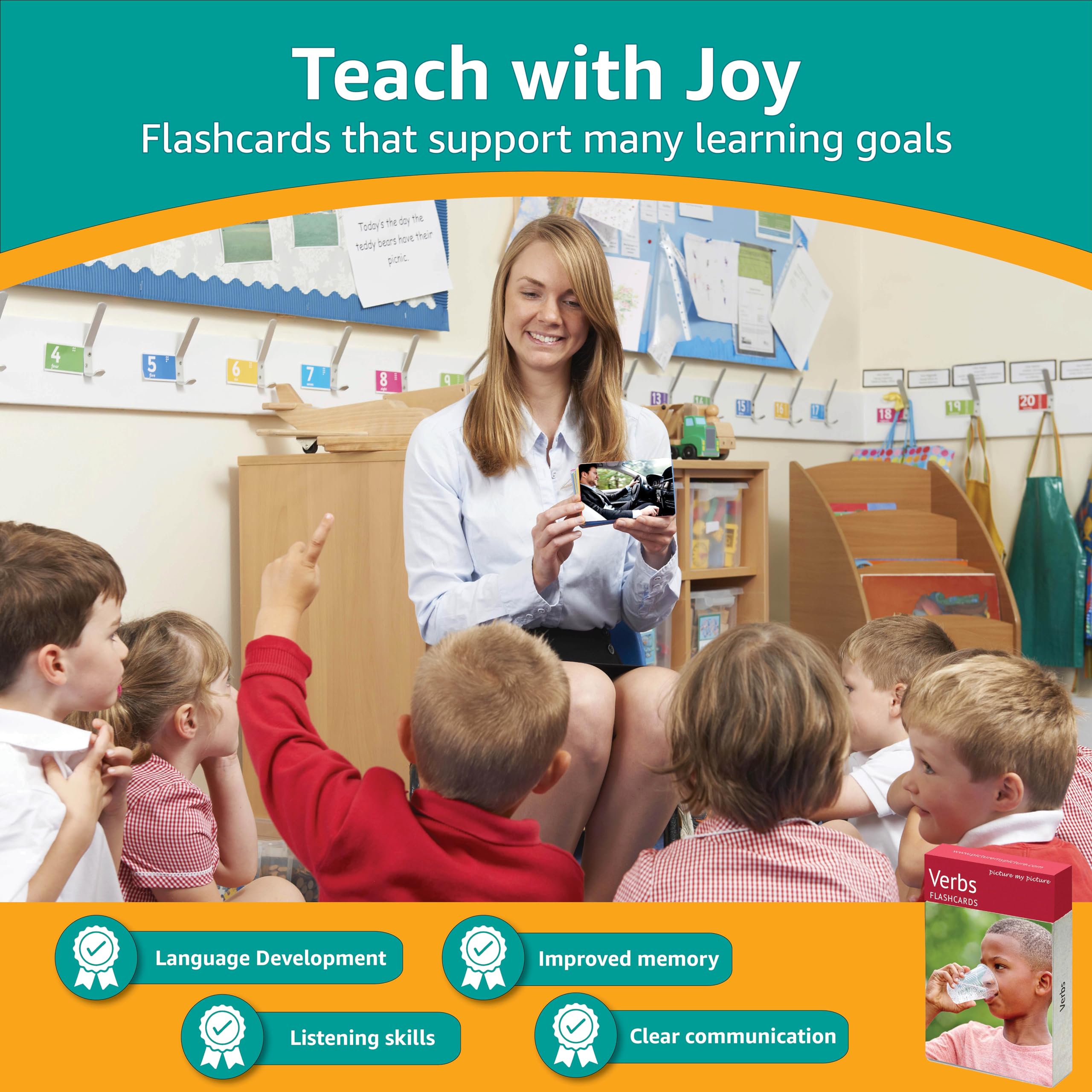 Mua Picture My Picture Verbs Volume 1 Flash Card Set – Speech Therapy ...