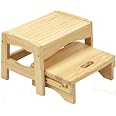 Amazon.com : Safety 1st Wooden Two Step Stool : Toilet Training Step ...