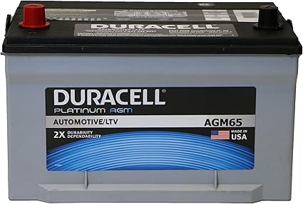 Amazon.com: Duracell AGM65 Car/Truck Battery - Group Size 65: Automotive