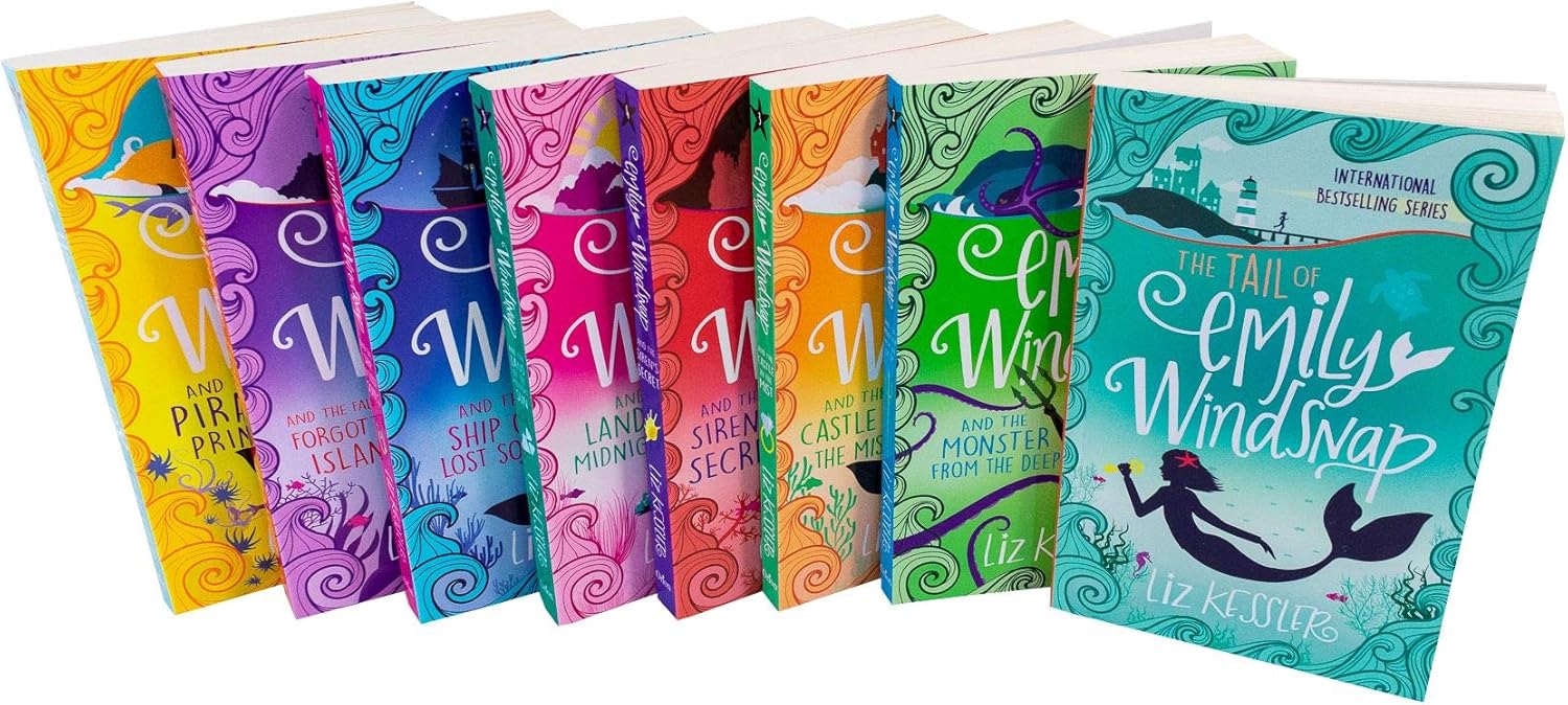 Liz Kessler The Tail of Emily Windsnap Series 9 Books Collection Box ...