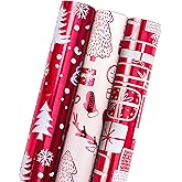 Amazon.com: MAYPLUSS Kraft Christmas Wrapping Paper Roll - Mini Roll ...