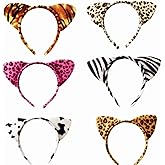 Amazon.com: FLOWERBB 6pcs Animal Cat Ear Headbands Woodland Creatures ...
