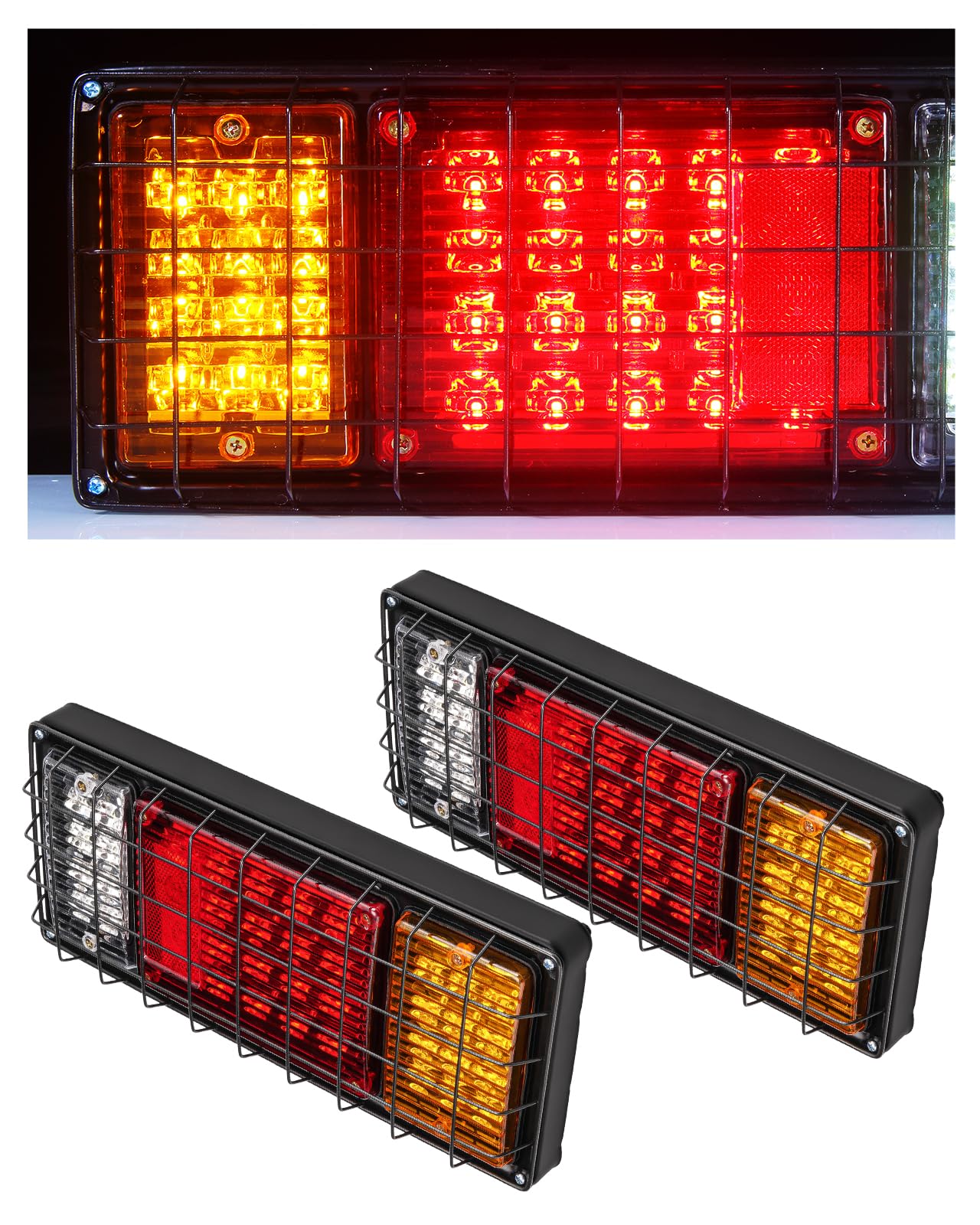KAX 40 LED Trailer Tail Lights Kit Waterproof Trailer Side Marker ...