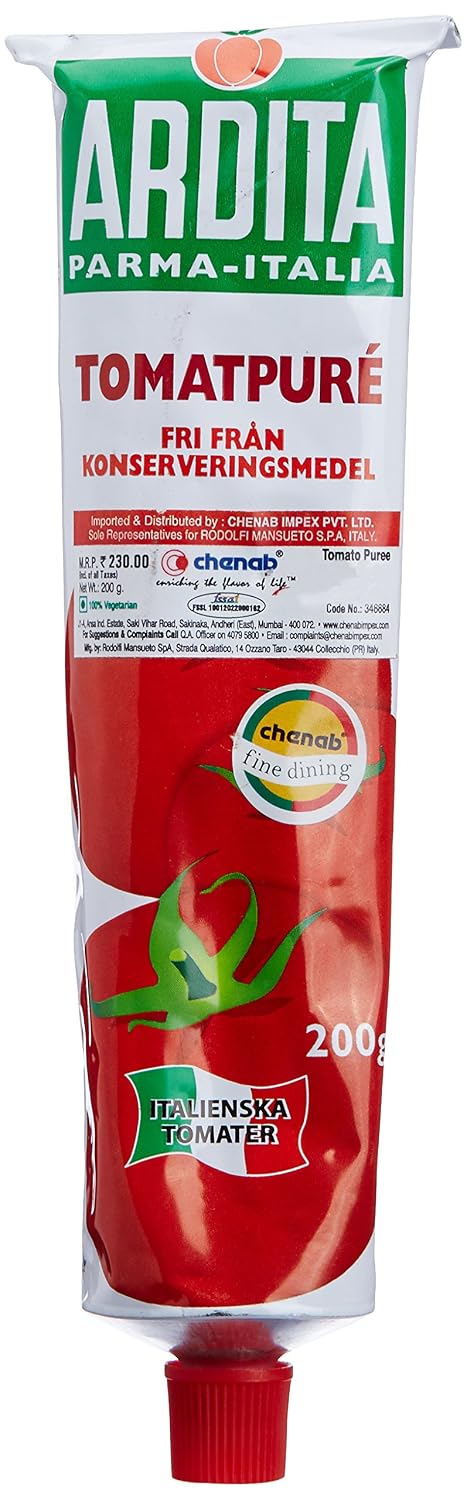 Rodolfi Mansueto Rodolfi Ardita Tomato Puree Tomato Puree, 200g: Amazon ...