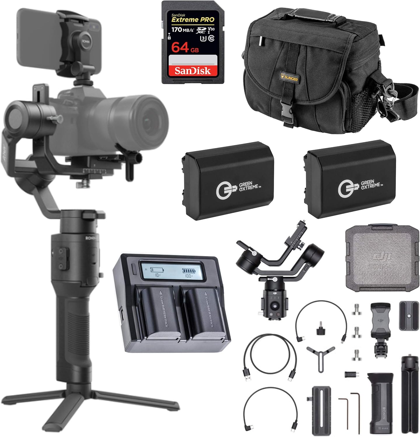 Amazon.com: DJI Ronin-SC Handheld 3-Axis Gimbal Stabilizer for Sony ...