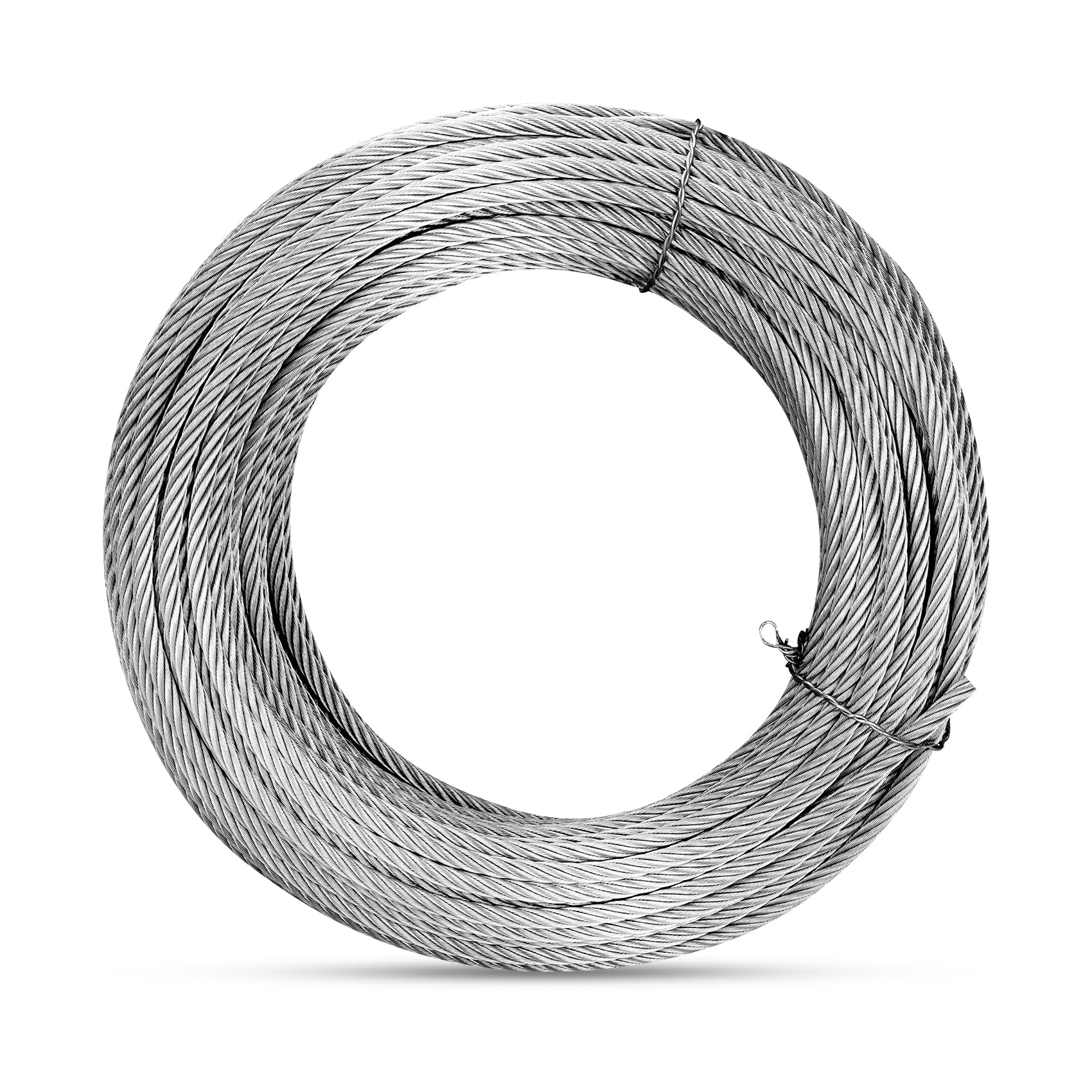 Thickened 1/4 Stainless Steel Cable, 100ft Wire Rope, 7X19 Strands ...