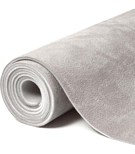 DIY Car Interior Fabric Suede With Foam Backing – 60" Width, Charcoal ...