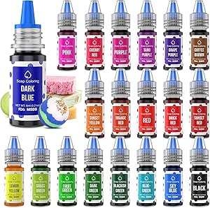 Amazon.com: 20 Colors Bath Bomb Soap Dye - Wayin Food Grade Skin Safe ...