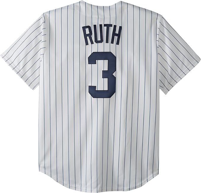 Amazon.com : MLB Babe Ruth New York Yankees 1927 Short Sleeve Synthetic ...
