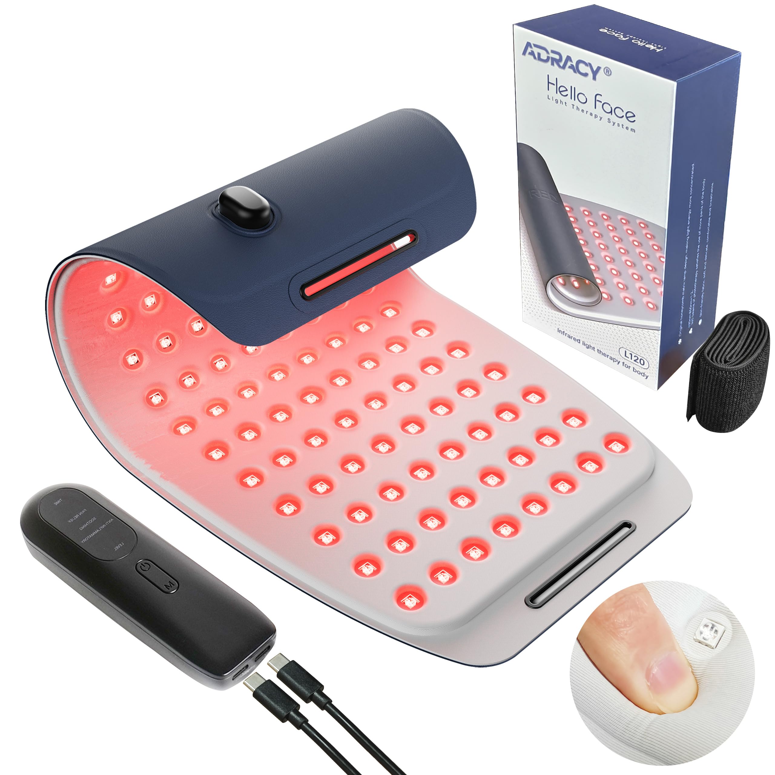 Red Light Therapy for Body, Portable Red Light Therapy Belt for Back ...