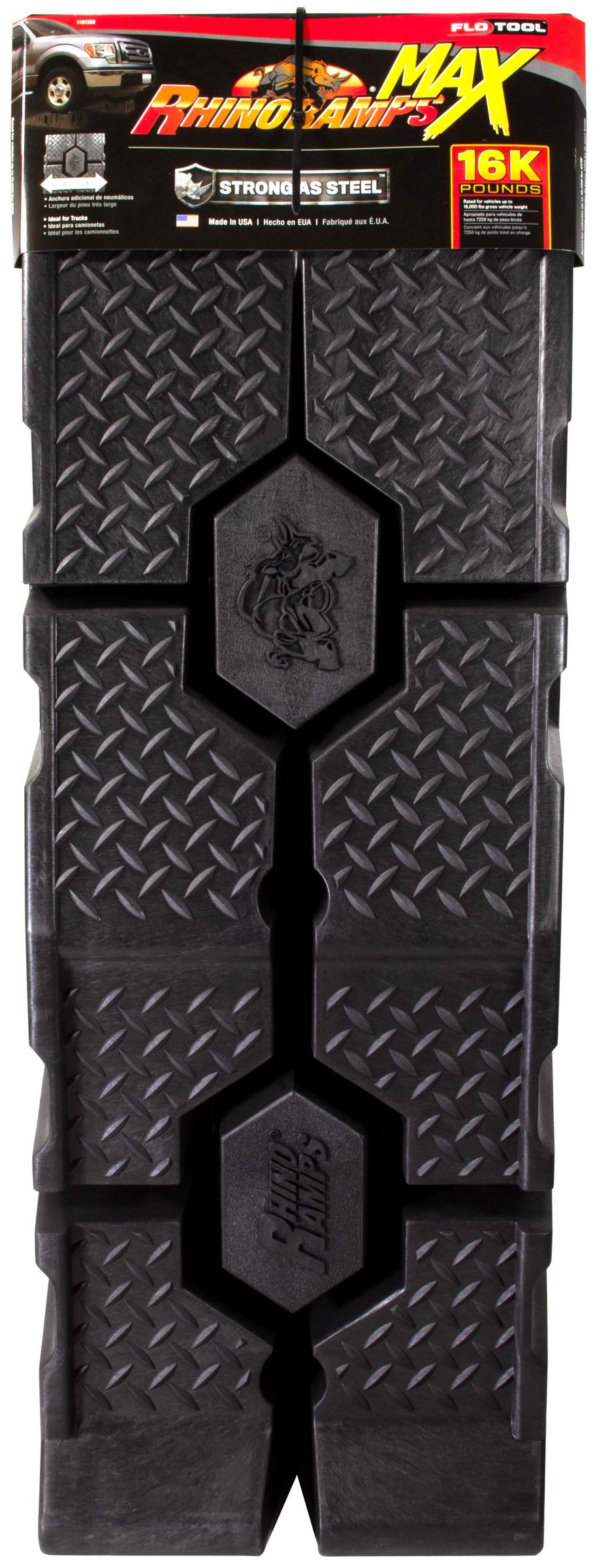 RhinoGear 11912ABMI RhinoRamps MAX Vehicle Ramp - Pair (16,000lb. GVW ...