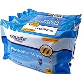 Amazon.com: Equate Fresh Scent Flushable Wipes, 7" X 5.25", Count of ...