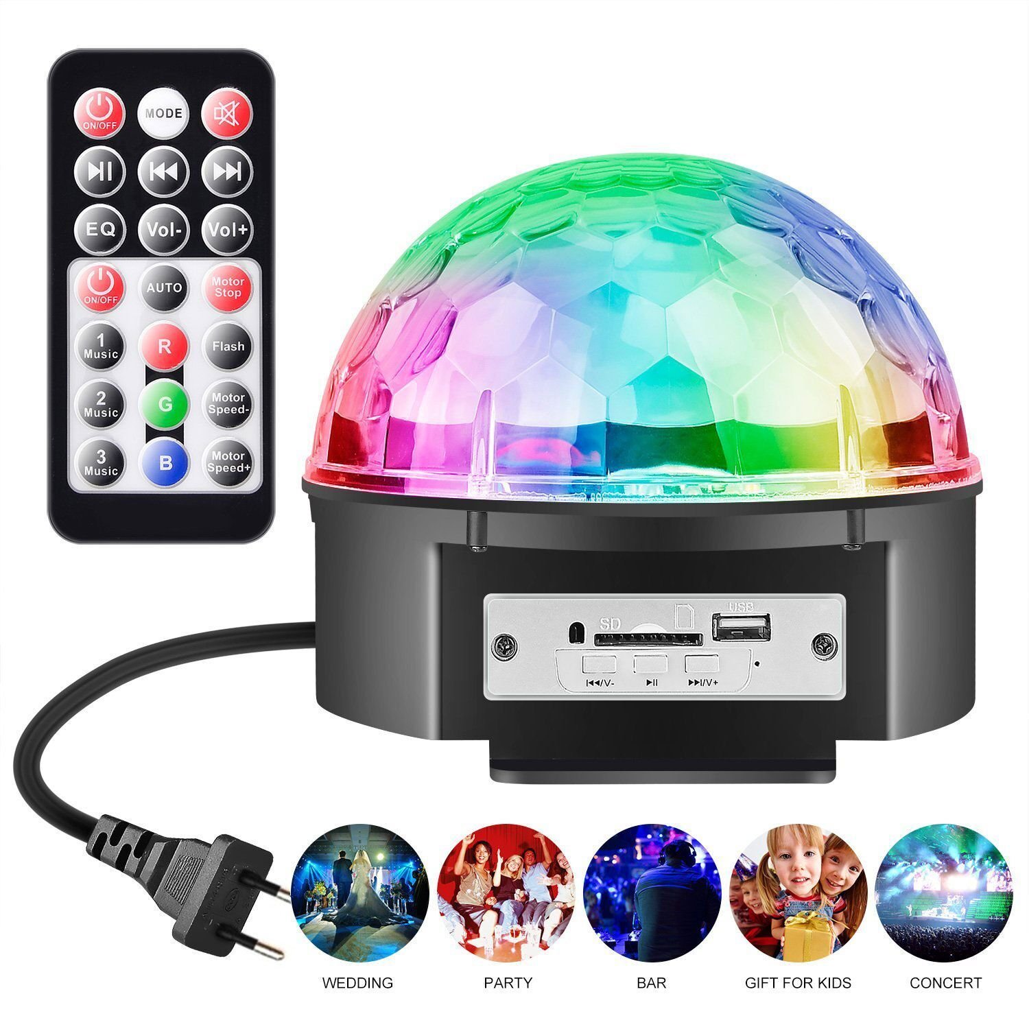 USB party light, party lighting, LED disco ball, Chenci auto mood light ...