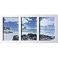 Amazon.com - Klikel 3 Photo Collage Solid White Wood Picture Frame - 3 ...