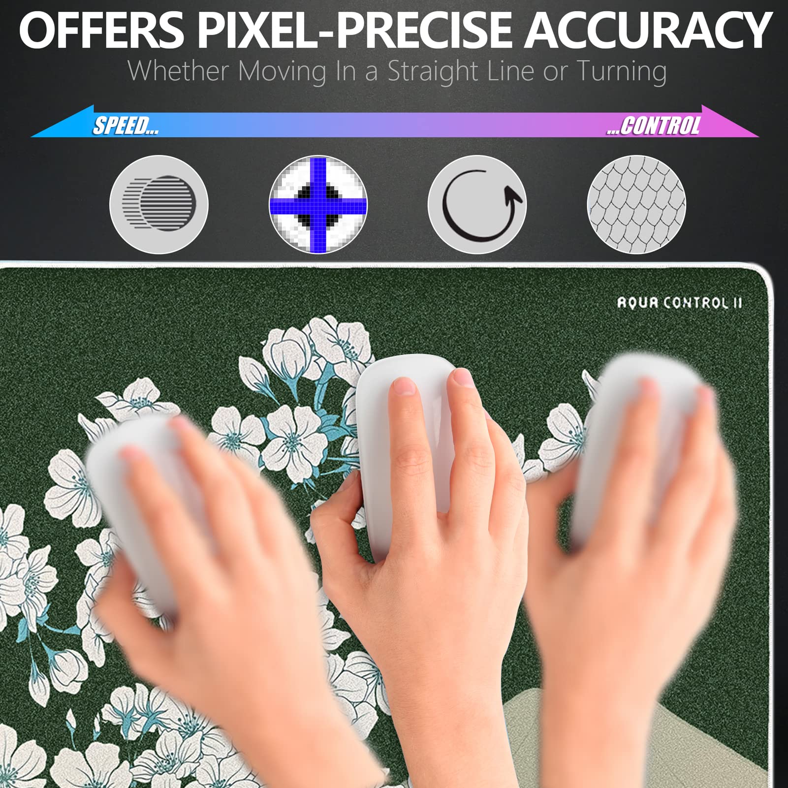 X-Raypad Aqua Control 2 Gaming Mouse Pad, Ultra-High Precision Mouse ...