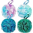 Amazon.com: DadyMart Bath Shower Loofah Sponge 60g Bath Mesh Pouf Shower Ball Body Scrubber ...