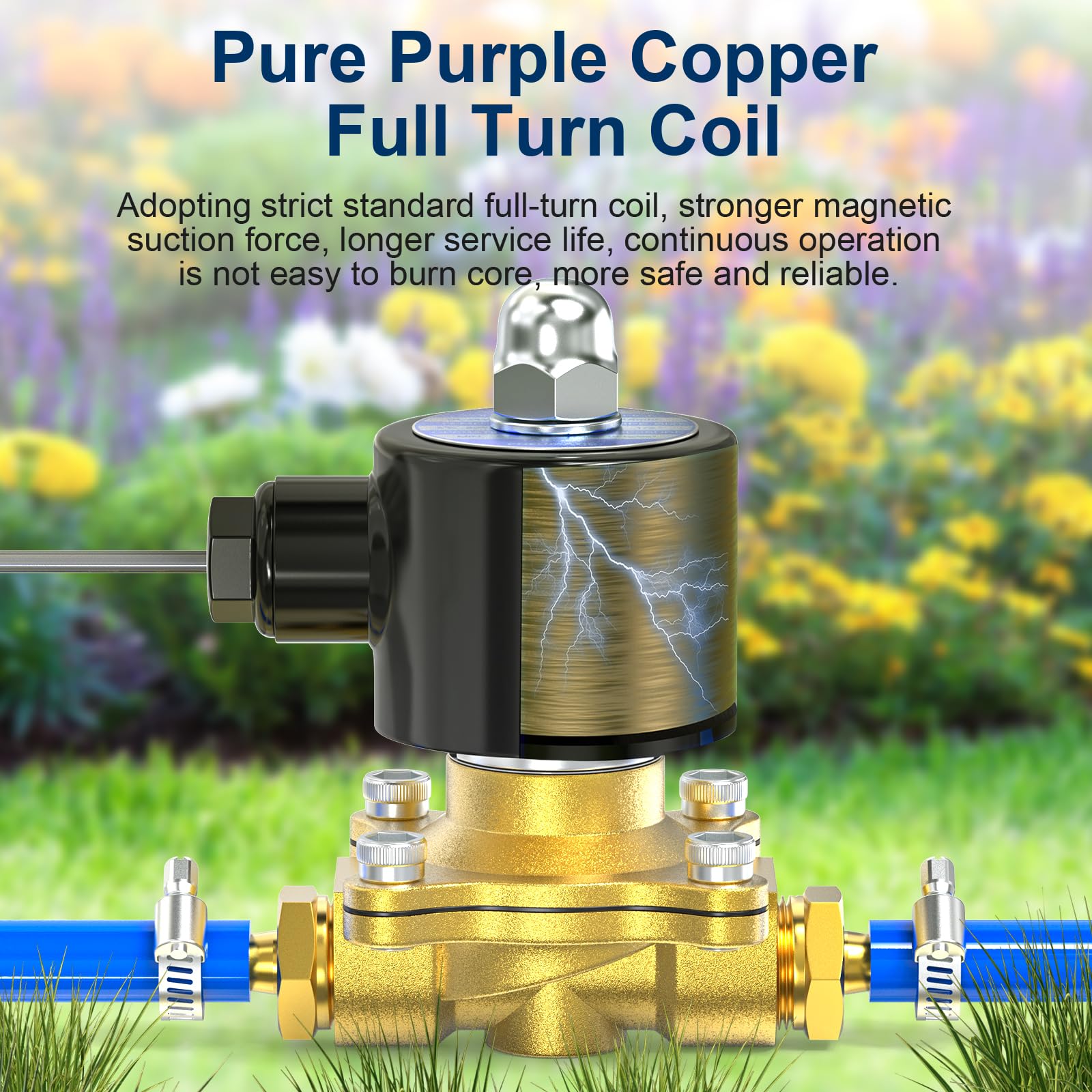 Mua TAILONZ PNEUMATIC 1/2 Inch NPT 12V/24V/110V/220V Brass Electric Solenoid Valve 2W160-15 ...