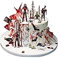 Amazon.com: RAYNAG 32 Piece Halloween Cake Toppers: Horror Themed ...