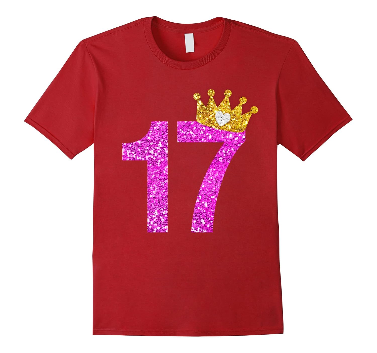 17th Birthday Girl Shirt Princess Crown Pink-PL – Polozatee