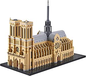 Amazon.com: YUJNS Big Architecture Notre Dame De Paris Model Building ...