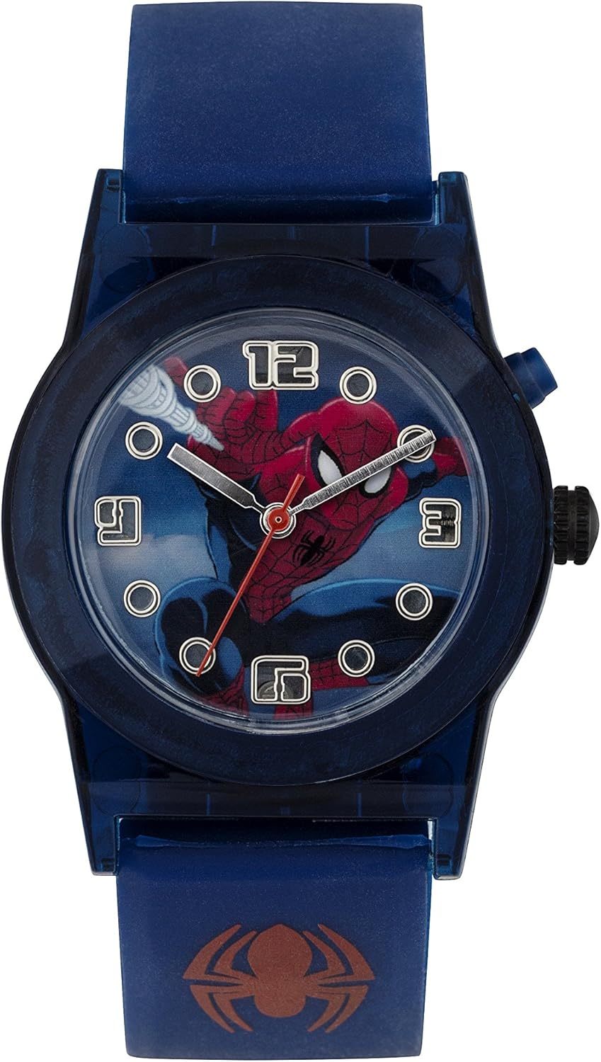 Spiderman Boy's Quartz Watch with Multicolour Dial Analogue Display and ...