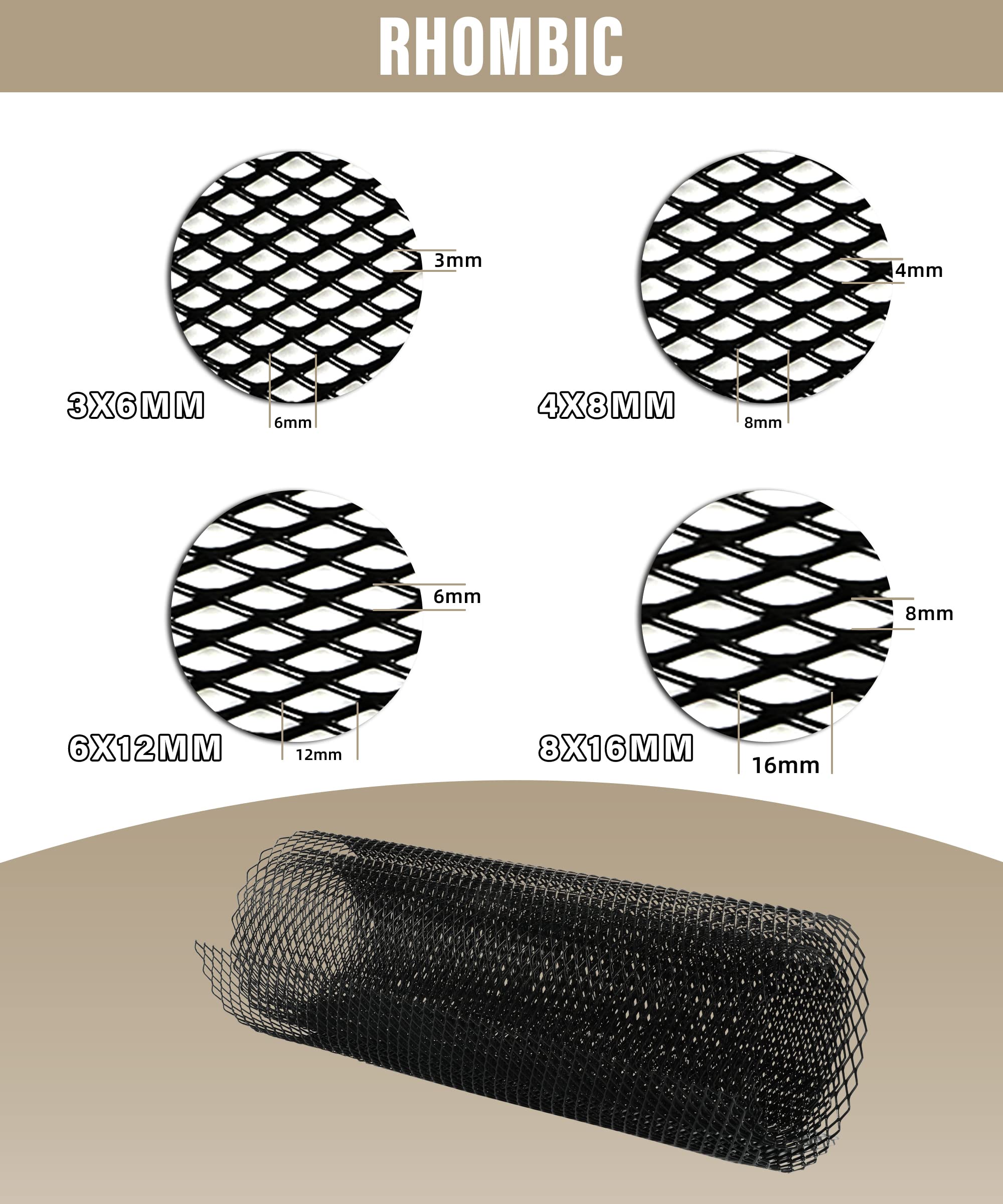 Mua AOCISKA Universal Car Grill Mesh, 40"x13" Aluminum Alloy Expanded ...