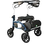 Amazon.com: Evolution Xpresso Zero Lightweight Medical Walker Rollator with Seat, Large Wheels ...