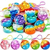 Amazon.com: JOYIN Square Pop Fidget Keychain Mini Fidget Toys Bulk 30 Pack Party Favors for Kids ...