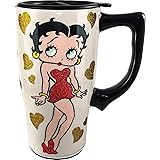 Amazon.com: Spoontiques - Insulated Travel Mug - Betty Boop Hearts ...