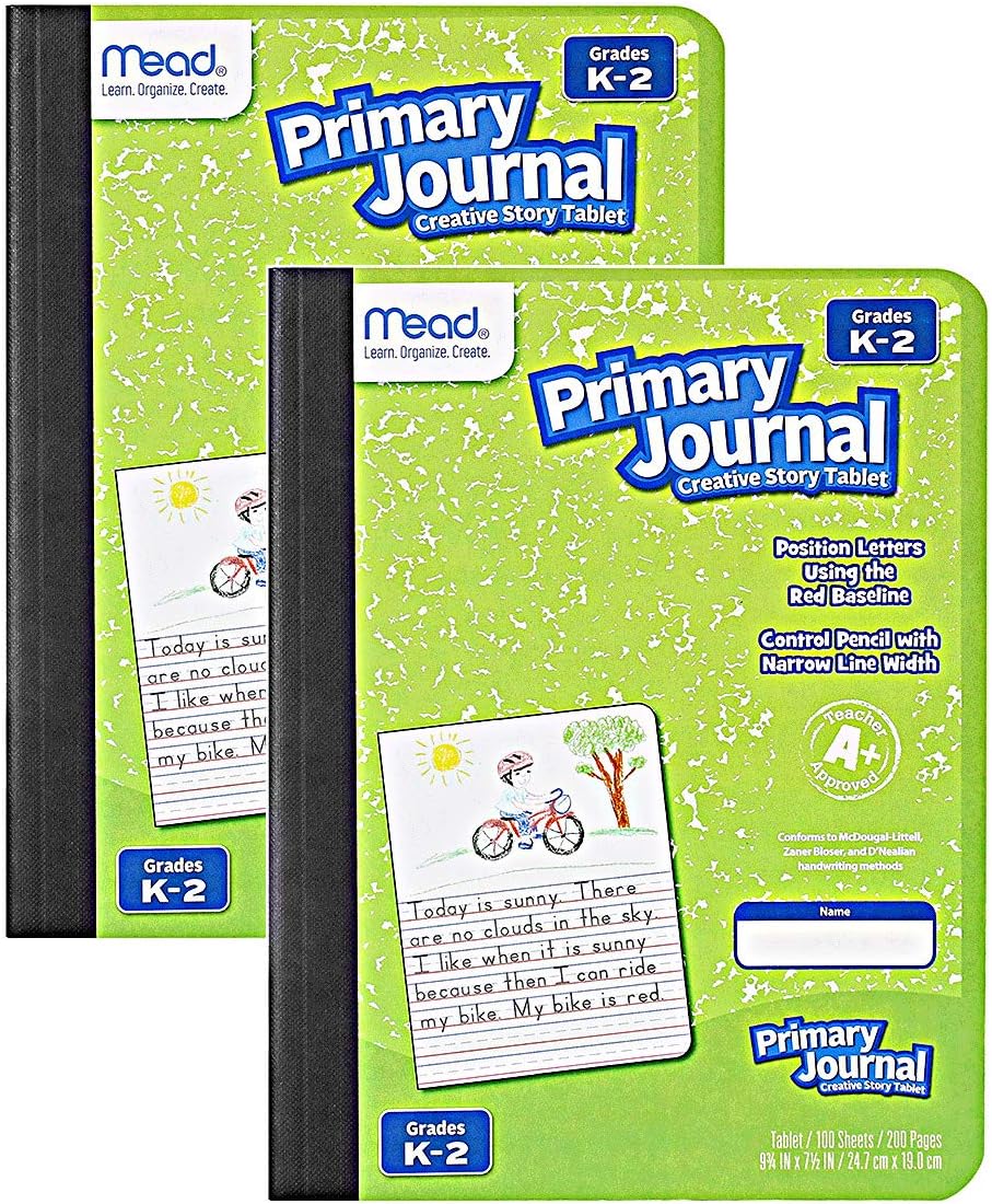 Amazon.com : Mead Primary Journal Kindergarten Writing Tablet 2 Pack of ...