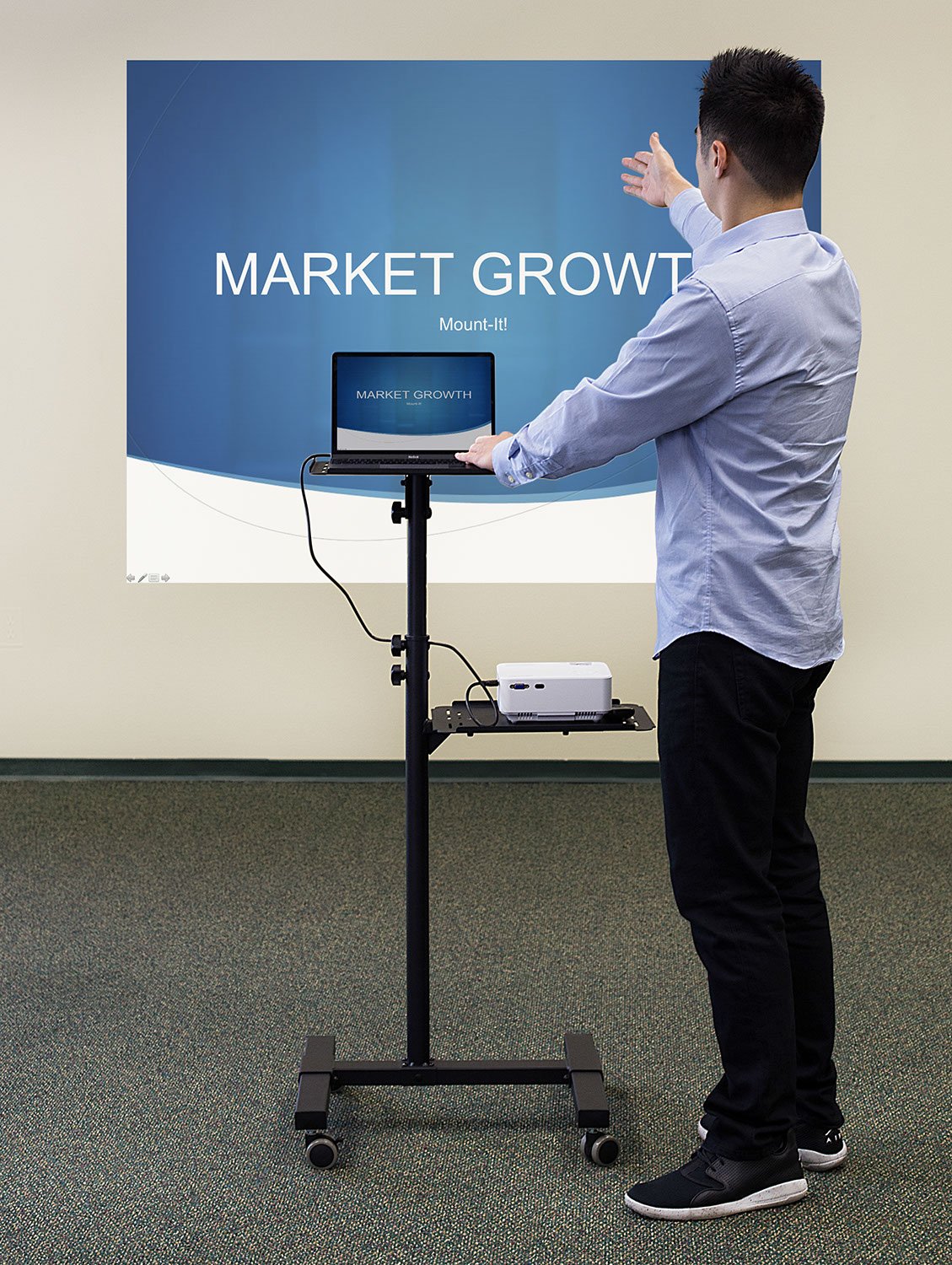 Mua Mount-It! Mobile Projector and Laptop Stand (2 Shelves), Rolling ...