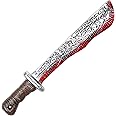 Amazon.com: Skeleteen Bloody Machete Halloween Costume Prop - Fake ...