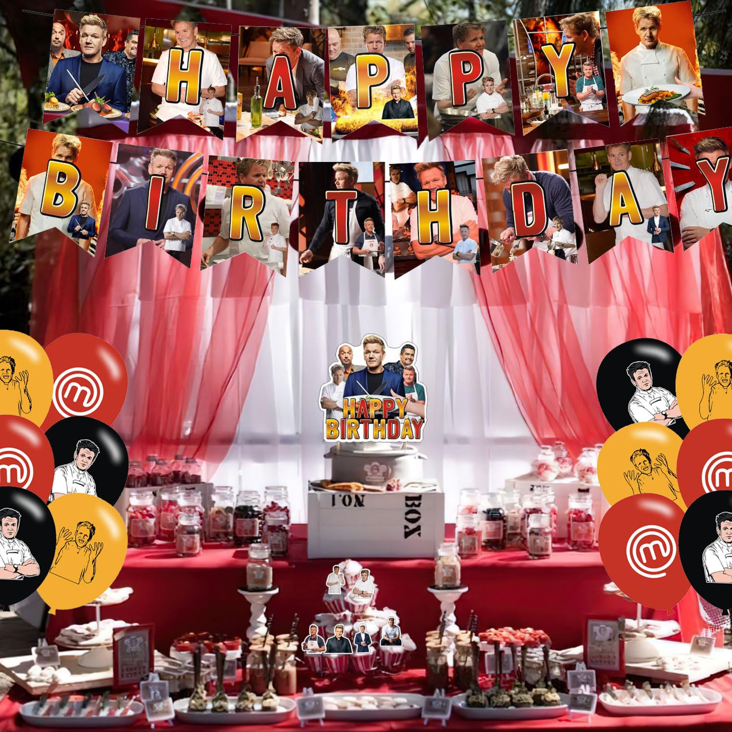 Mua ADAGA Gordon Ramsay Master Chef Themed Birthday Party Supplies ...