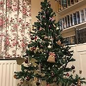 Kaemingk CHRISTOW Artificial Christmas Tree Traditional Green Pine with ...