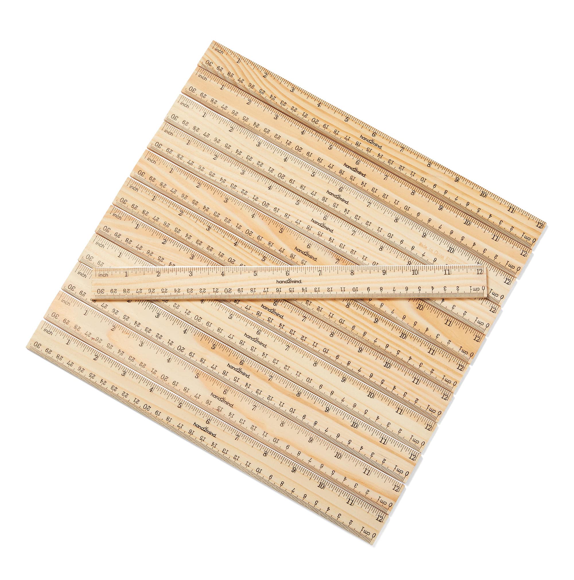 Mua hand2mind 12” Wooden Rulers with Metal Edge, Straight Edge Ruler ...