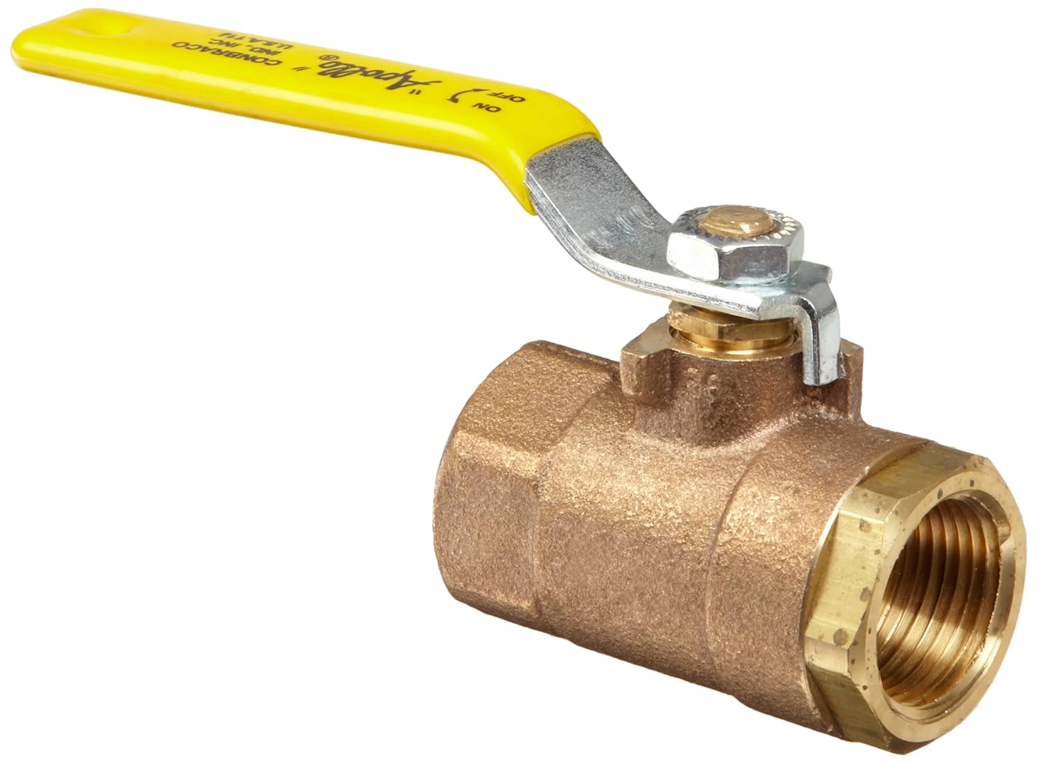 Lockable Lever Apollo 75-100 Series Bronze Ball Valve Inline 3/4 NPT ...