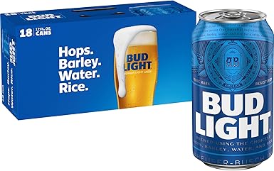 Amazon.com: Bud Light Beer, 18 Pack Beer, 12 FL OZ Cans: Grocery ...
