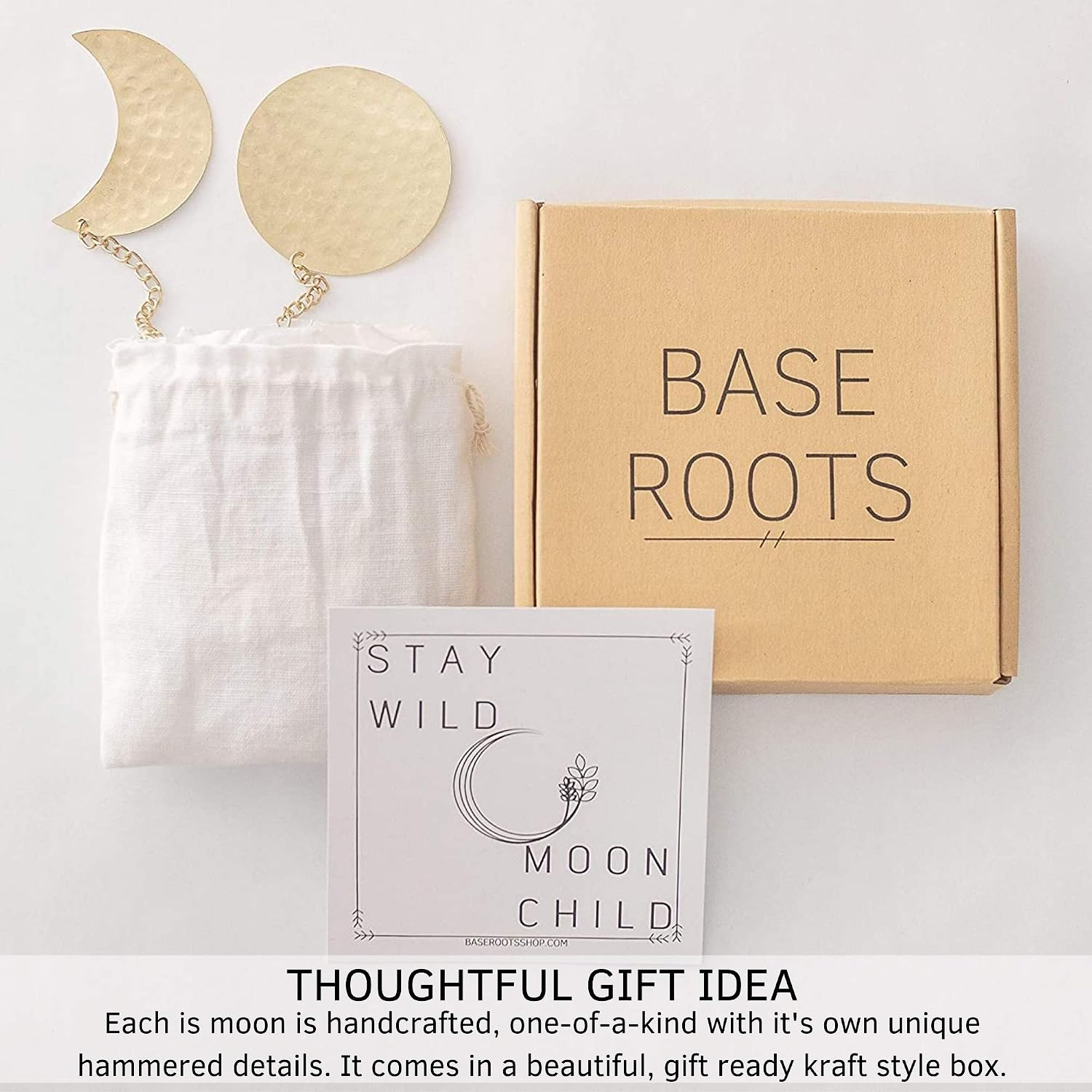 BASE ROOTS Moon Decor Wall Decorations | Handmade Hammered Detailing ...