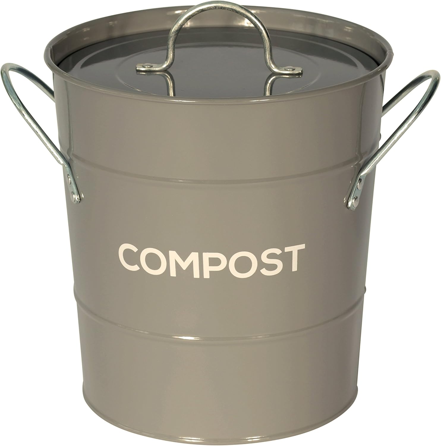Metal Kitchen Compost Caddy – Composting Bin for Food Waste Recycling ...