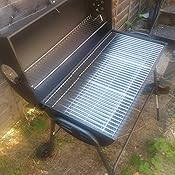 Tesco Steel Barrel Charcoal Barbecue - Black (Missing Temperature Gauge ...