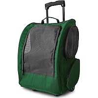 Amazon.com : Paws & Pals Rolling Backpack Travel Pet Carrier for Cats ...