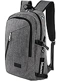 Amazon.com: College Backpack, Business Slim Laptop Backpack, Mancro ...