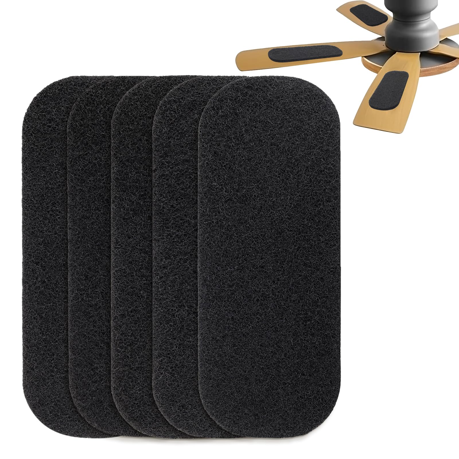 ddLUCK Ceiling Fan Filters for Blades, Activated Coconut Carbon Ceiling ...