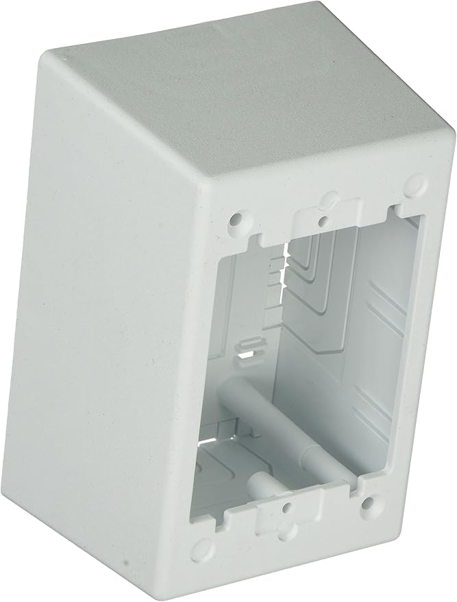 Panduit JBP1DWH 1-Gang Deep Outlet Box, White - Electrical Distribution ...