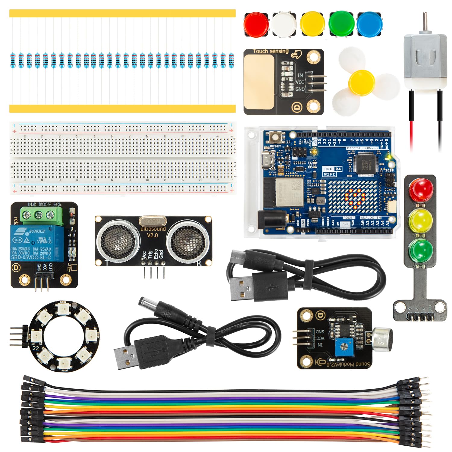 RockBee UNO R4 WiFi Kit, Supports a Variety of Creative and Practical ...