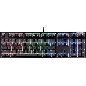 Amazon.com: Realforce RGB 108-key Backlit Mechanical Keyboard (Black ...