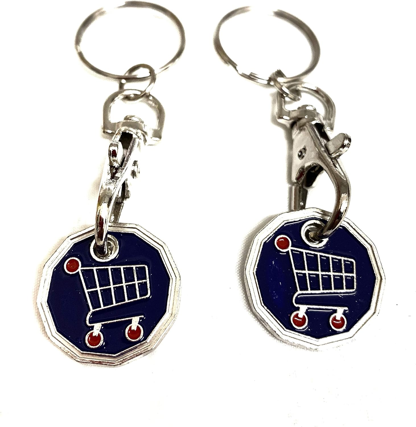 UK Phoenix Shopping Trolley Token Key Ring 12 Sided £1 Pound Coin Shape ...