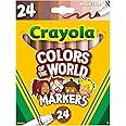 Amazon.com: Crayola Colors of The World Markers 24 Count, Skin Tone ...