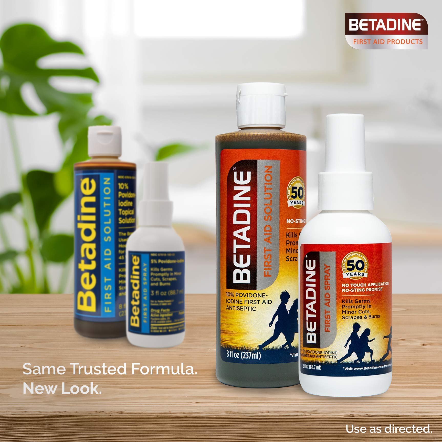 Betadine Antiseptic First Aid Spray, Povidone-iodine 5%, Infection ...